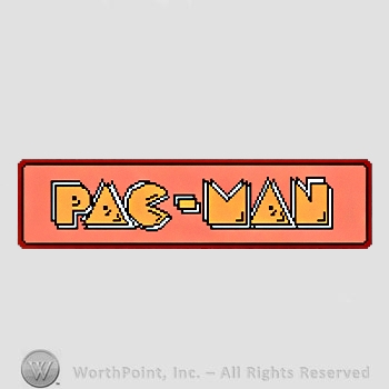Mark with The text "PAC-MAN" inside a rounded | #748301
