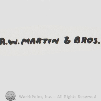 Mark with The text "R W MARTIN & BROS". | #74835