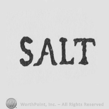 Mark with The word "SALT". | #74839