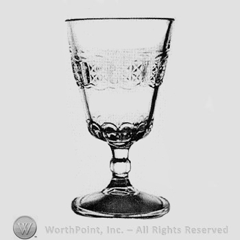 Mark with Glass Pattern: 77 Cottage; goblet. | #749033