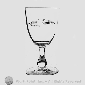 Mark with Glass Pattern: 89 Fern; goblet. | #749212
