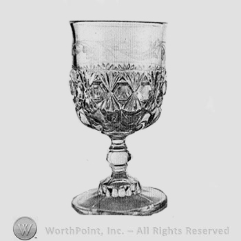 Mark with Glass Pattern: 45 Pillar; goblet. | #749218