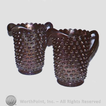 Mark with Glass Pattern: Hobnail; water sets. | #749320