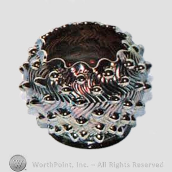 Mark with Glass Pattern: Swirl Hobnail; rosebowl. | #749364