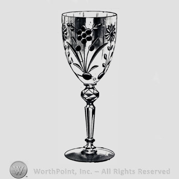 Mark with Glass Pattern: DAISY; goblet. | #749471