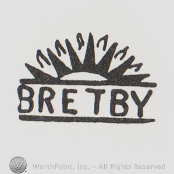 Mark with the word Bretby under a half sun | #75096