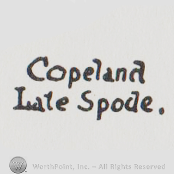 Mark with the text COPELAND LATE SPODE | #75176