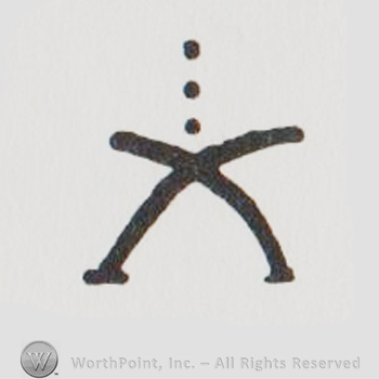 Mark with X shaped lines, three dots | #75276