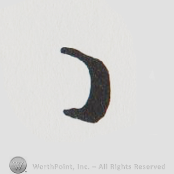 Mark with crescent moon design | #75435