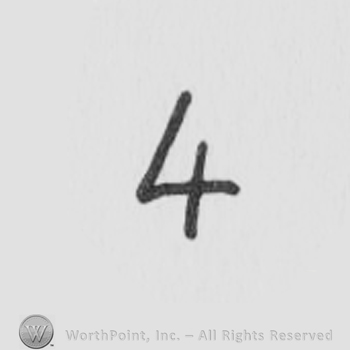 Mark with the number 4 | #75491