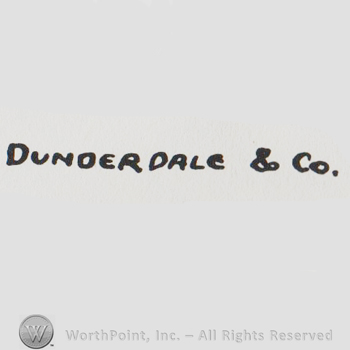 Mark with the name D DUNDERDALE & CO | #75565