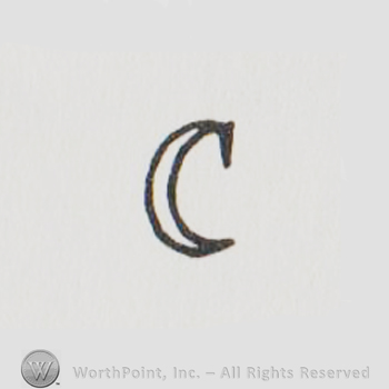 Mark with a C resimbling a crescent moon | #75572