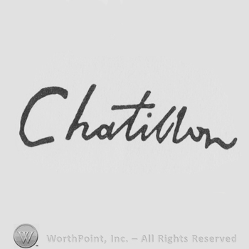 Mark with the word CHANTILLON handwritten | #75604
