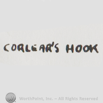 Mark with the name Corlear's hook written in | #75672