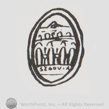 Mark with Double Oval with complex design inside | #75911