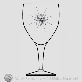 Mark with Glass Pattern: Sunburst. | #759546