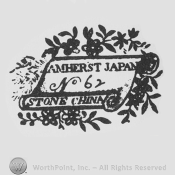 Mark with a scroll with AMHERST JAPAN STONE CHINA | #76043