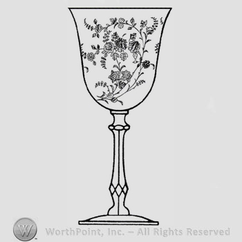 Mark with Glass Pattern: Tiffin Rose. | #760753