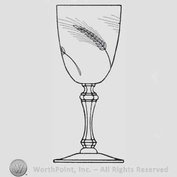 Mark with Glass Pattern: Silver Wheat. | #760811