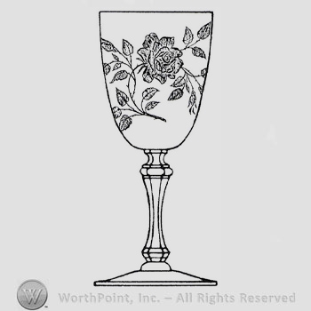 Mark with Glass Pattern: Tea Rose. | #760814