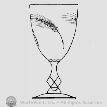 Mark with Glass Pattern: Silver Wheat. | #761080