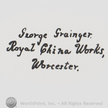 Mark with the text GEORGE GRAINGER ROYAL CHINA | #76195