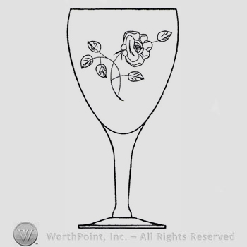 Mark with Glass Pattern: Windswept Rose. | #762437