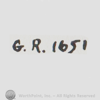 Mark with the letters GR and the number 1651 | #76246