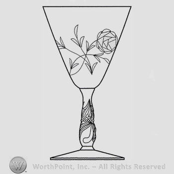 Mark with Glass Pattern: Milburn Rose. | #762706
