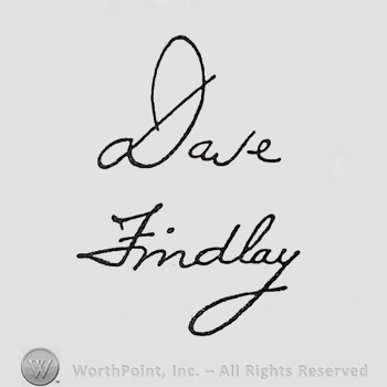 Mark with The text "Dawe Findlay". | #763245