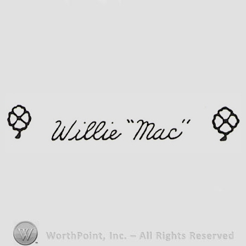 Mark with Two clovers and the text "Willie Mac". | #763393