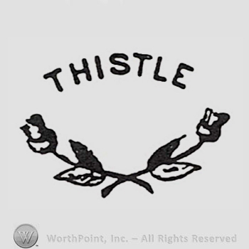 Mark with The word "THISTLE" and two roses. | #763472