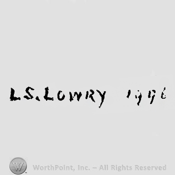 Mark with Signature: Laurence Stephen Lowry. | #766008