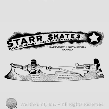 Mark with The text "STARR SKATES MADE IN CANADA | #766065