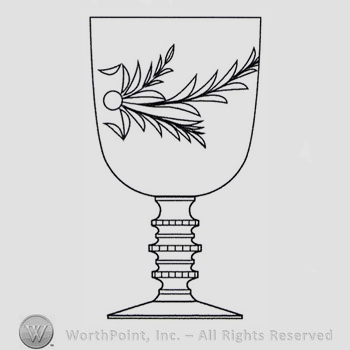 Mark with Glass Pattern: Elite; goblet. | #767620