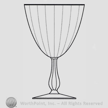 Mark with Glass Pattern: Weatherly; goblet. | #767752