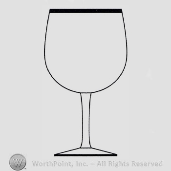 Mark with Glass Pattern: Empress; goblet. | #767774