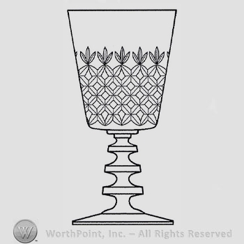 Mark with Glass Pattern: Westminster; goblet. | #768237