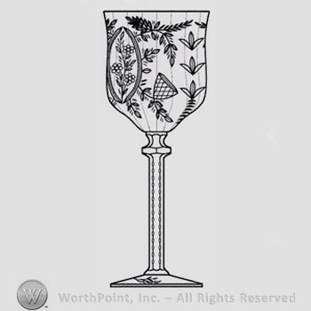 Mark with Glass Pattern: Knickerbocker; goblet. | #768268