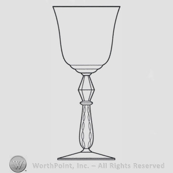 Mark with Glass Pattern: Stem 1009; goblet. | #768281