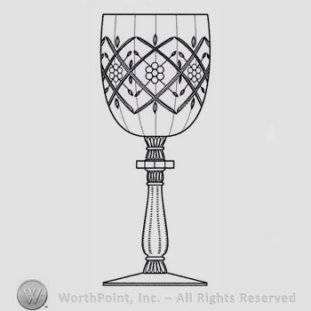 Mark with Glass Pattern: Queen Ann; goblet. | #768323