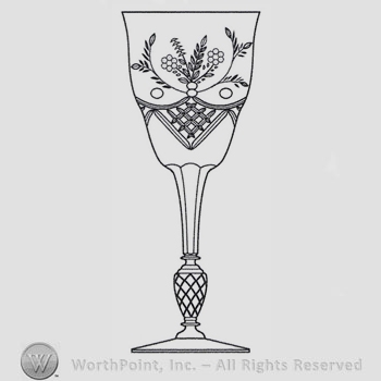 Mark with Glass Pattern: 1018-1; goblet. | #768350