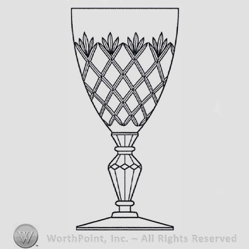 Mark with Glass Pattern: Diamond and Fan; goblet. | #768355