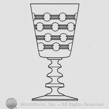 Mark with Glass Pattern: Glasgow; goblet. | #768389