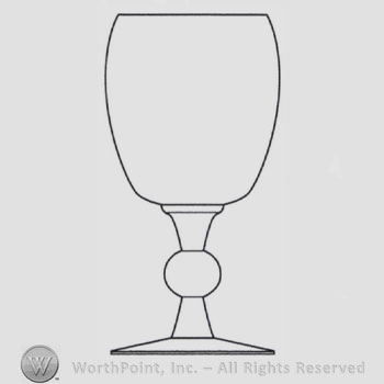 Mark with Glass Pattern: Stem 2105; goblet. | #768486