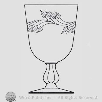 Mark with Glass Pattern: Wheat; goblet. | #768524