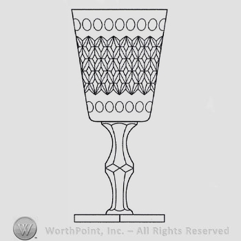 Mark with Glass Pattern: Downing; goblet. | #769193