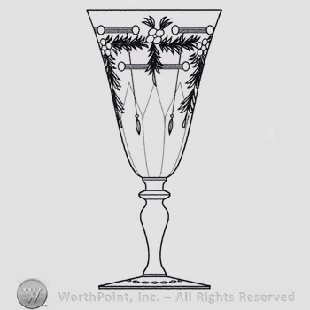 Mark with Glass Pattern: Chantilly; goblet. | #769256