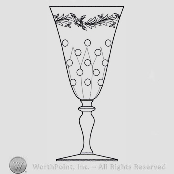 Mark with Glass Pattern: Christina; goblet. | #769257
