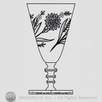 Mark with Glass Pattern: Carnation; goblet. | #769298